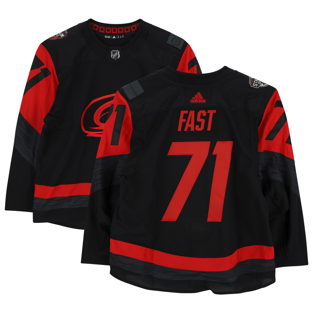 Jesper Fast Carolina Hurricanes 2023 NHL Stadium Series Game-Used ...