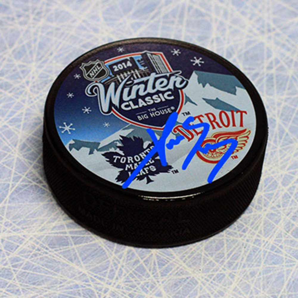 Pavel Datsyuk Detroit Red Wings Autographed 2014 Winter Classic Puck ...