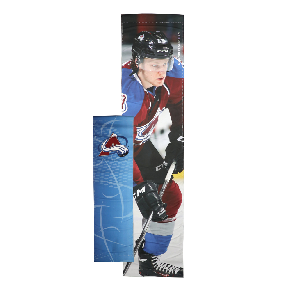 Nathan MacKinnon - Colorado Avalanche Franchise Alley Banner, with ...