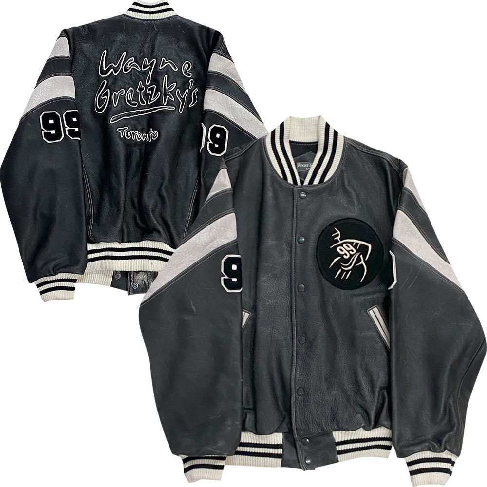 Gordie Howe's Wayne Gretzky's Restaurant Leather Jacket - NHL Auctions