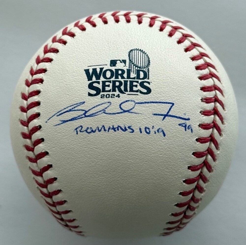 Blake Treinen Autographed 2024 WS Logo Baseball | MLB Auctions