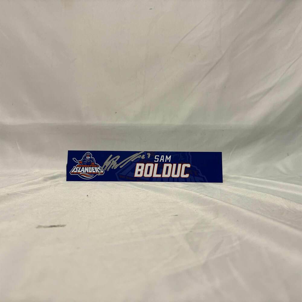 AHL Authentic - 2024-25 Bridgeport Islanders Locker Room Nameplate ...