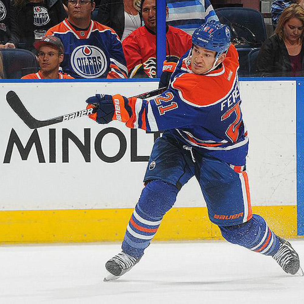 Andrew Ference #21 - Autographed 2013-14 Edmonton Oilers Game Used ...