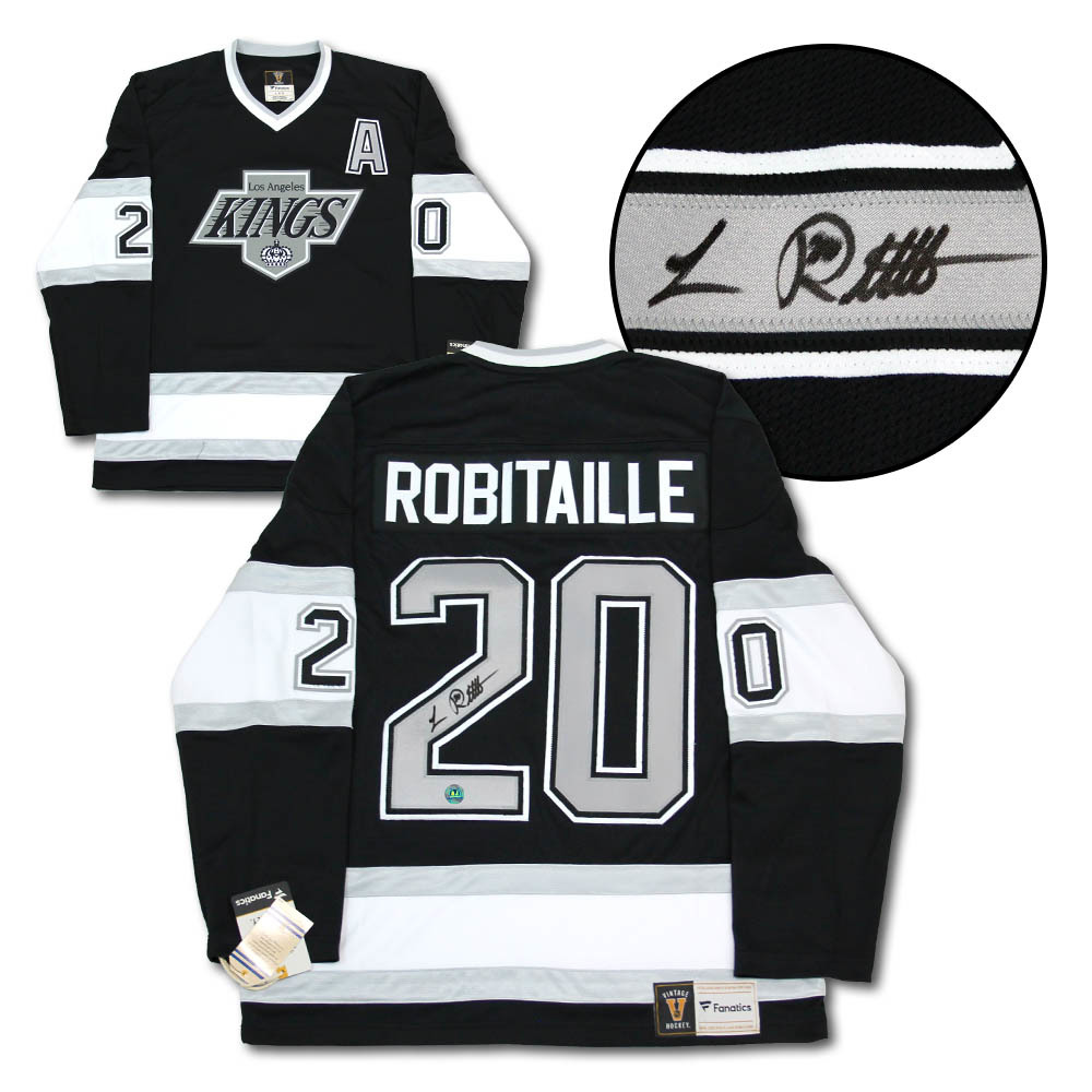 Luc Robitaille Los Angeles Kings Autographed Fanatics Vintage Jersey - NHL Auctions
