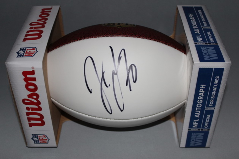 NFL - PANTHERS TRAI TURNER SIGNED PANEL BALL | The official auction ...