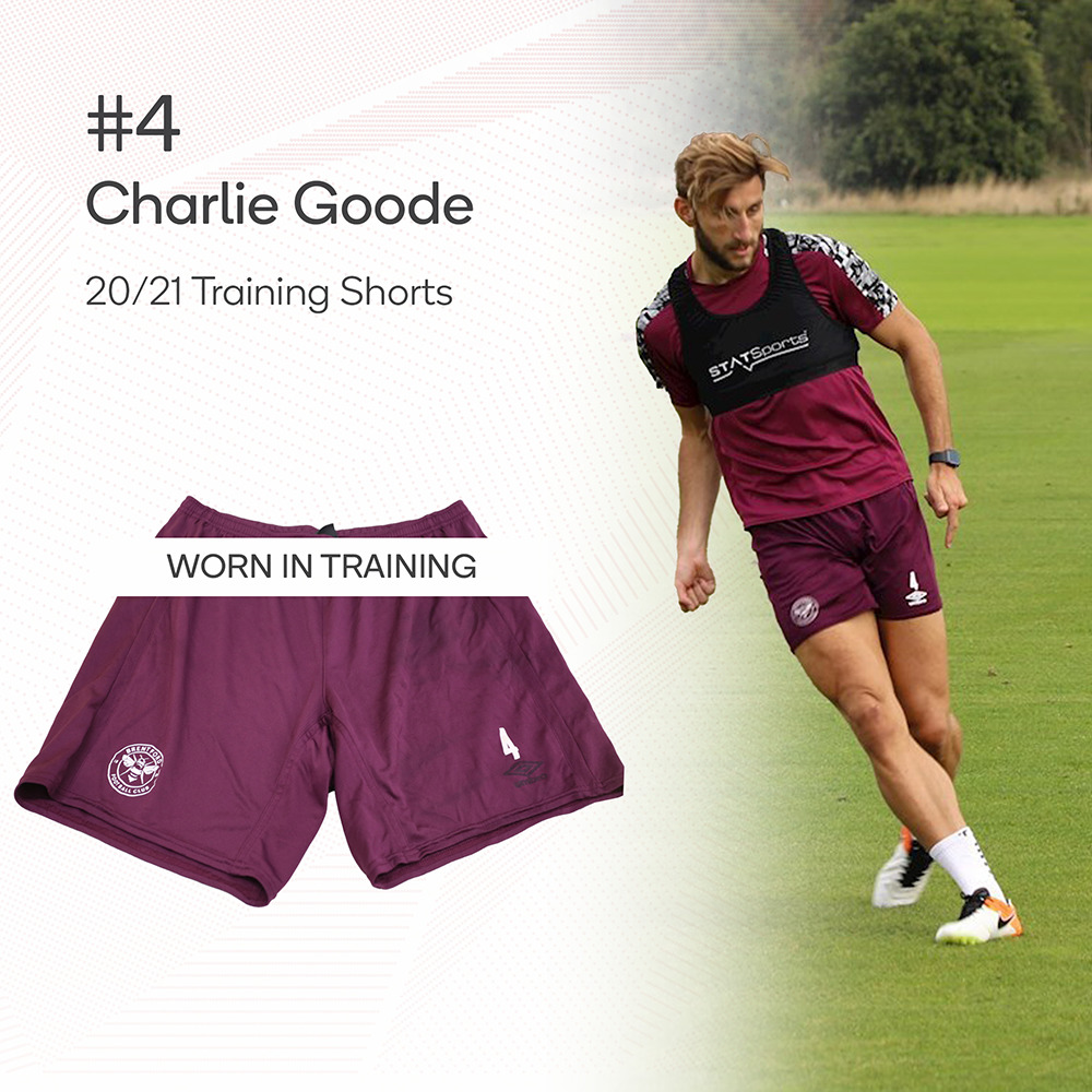 20/21 Charlie Goode Burgundy Training Shorts | Brentford FC Auctions