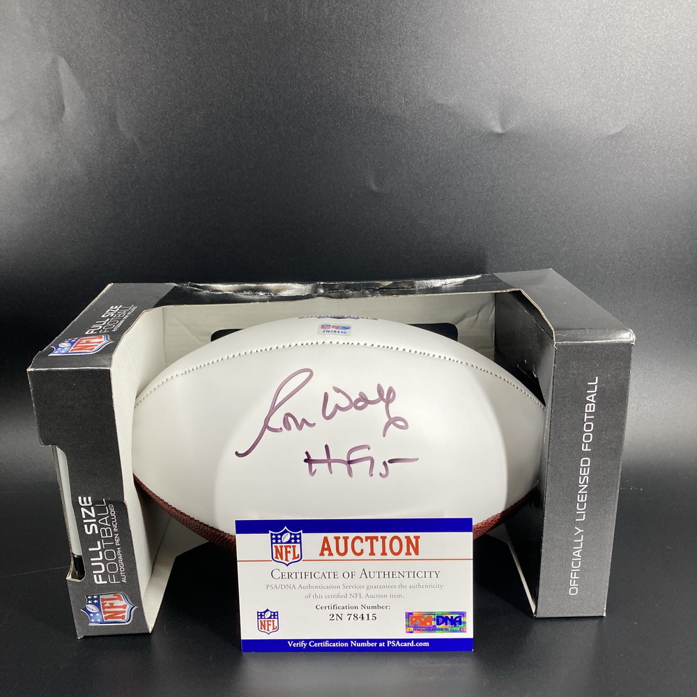 NFL Auction | HOF - Packers Ron Wolf Signed Panel Ball with HOF Logo