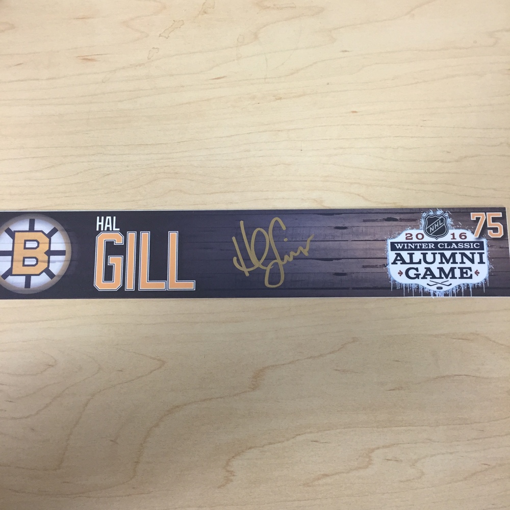 Hal Gill 2016 NHL Winter Classic Alumni Game Autographed Name Plate ...