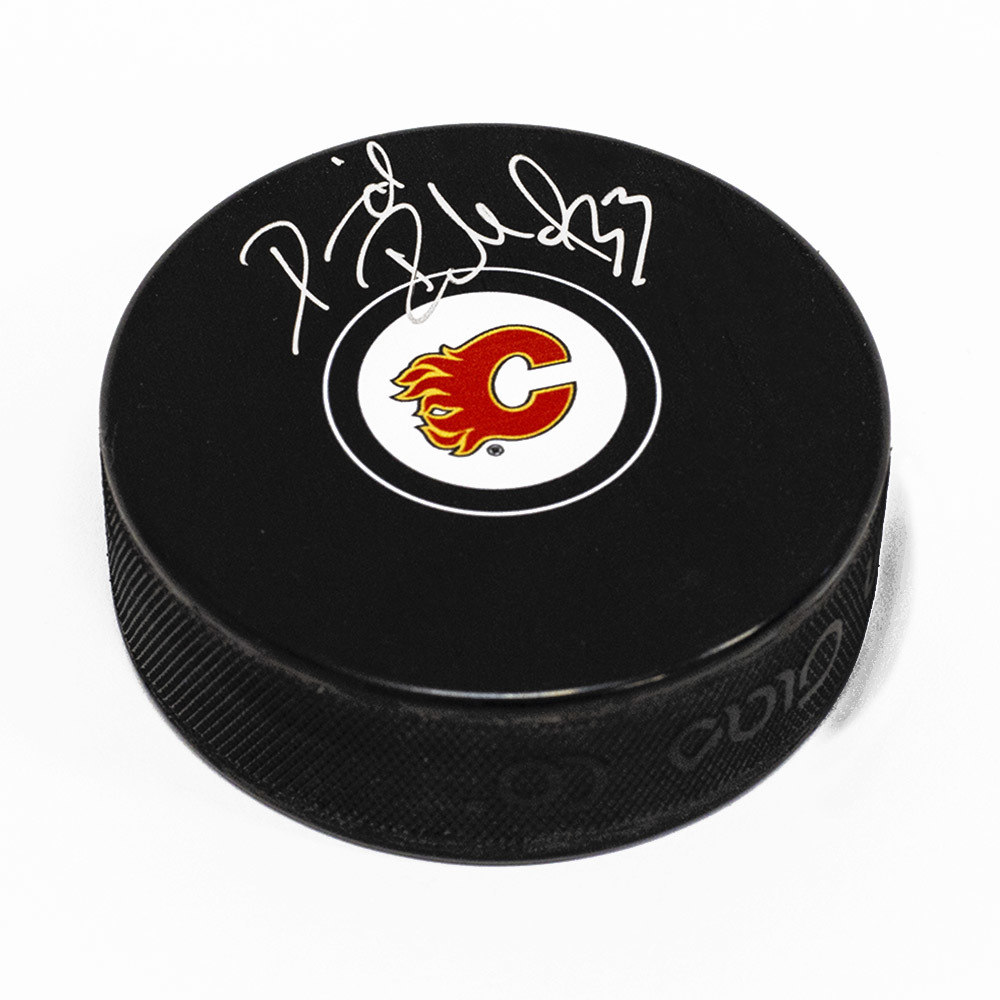 David Rittich Calgary Flames Signed Autograph Model Hockey Puck - NHL ...