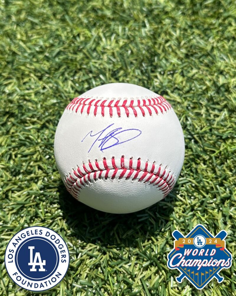 Mookie Betts MLB Authenticated and Autographed Baseball | Los Angeles ...