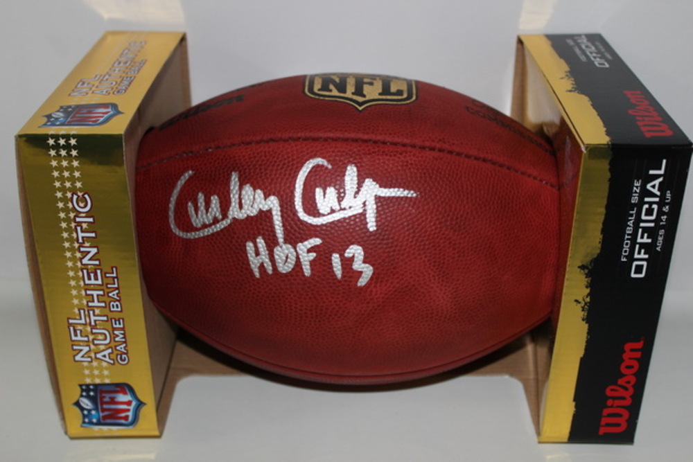 NFL Auction | HOF - CHIEFS CURLEY CULP SIGNED AUTHENTIC FOOTBALL