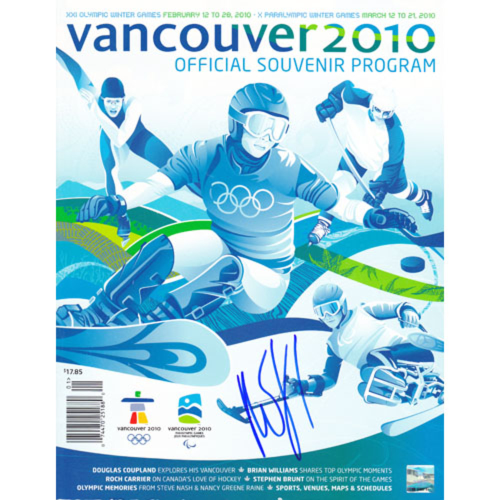 Roberto Luongo (Vancouver Canucks) Autographed 2010 Olympics Official ...