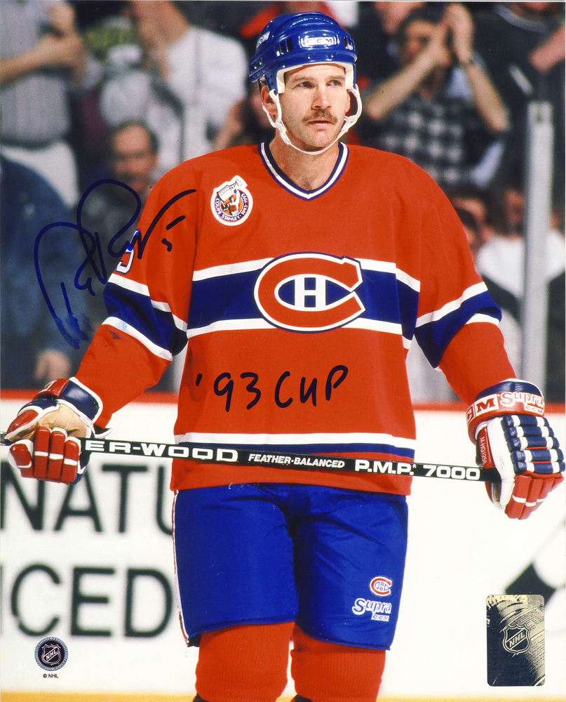 Rob Ramage Montreal Canadiens Autographed 8x10 Photo w/ 93 Cup ...