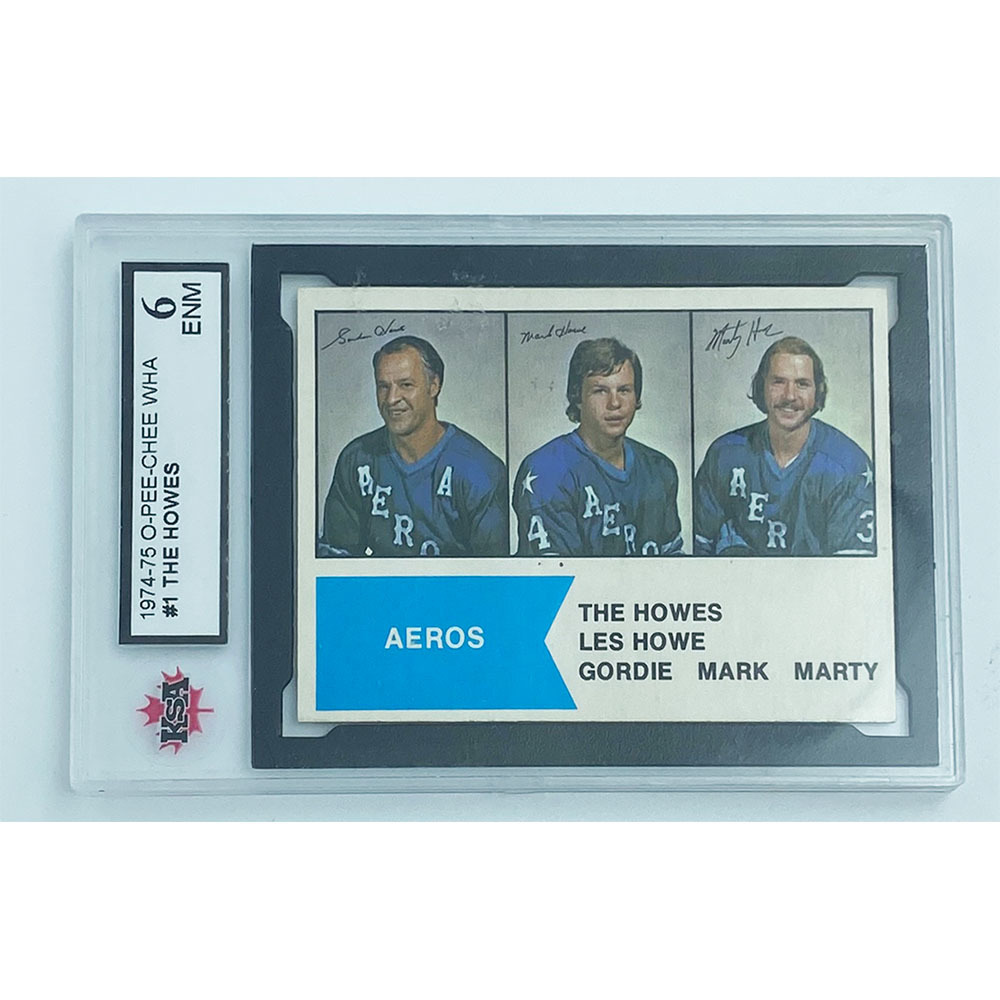 Gordie, Mark & Marty Howe 1974-75 O-Pee-Chee WHA Card - KSA 6 - NHL ...