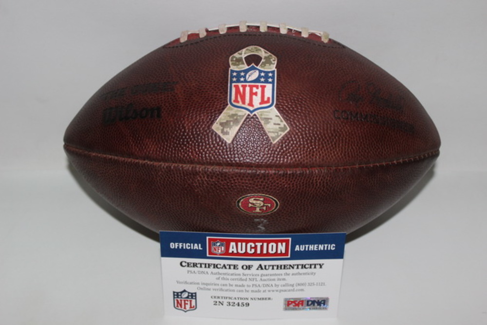 STS - 49ERS GAME USED FOOTBALL W/ STS RIBBON LOGO (NOVEMBER 6 2016 ...
