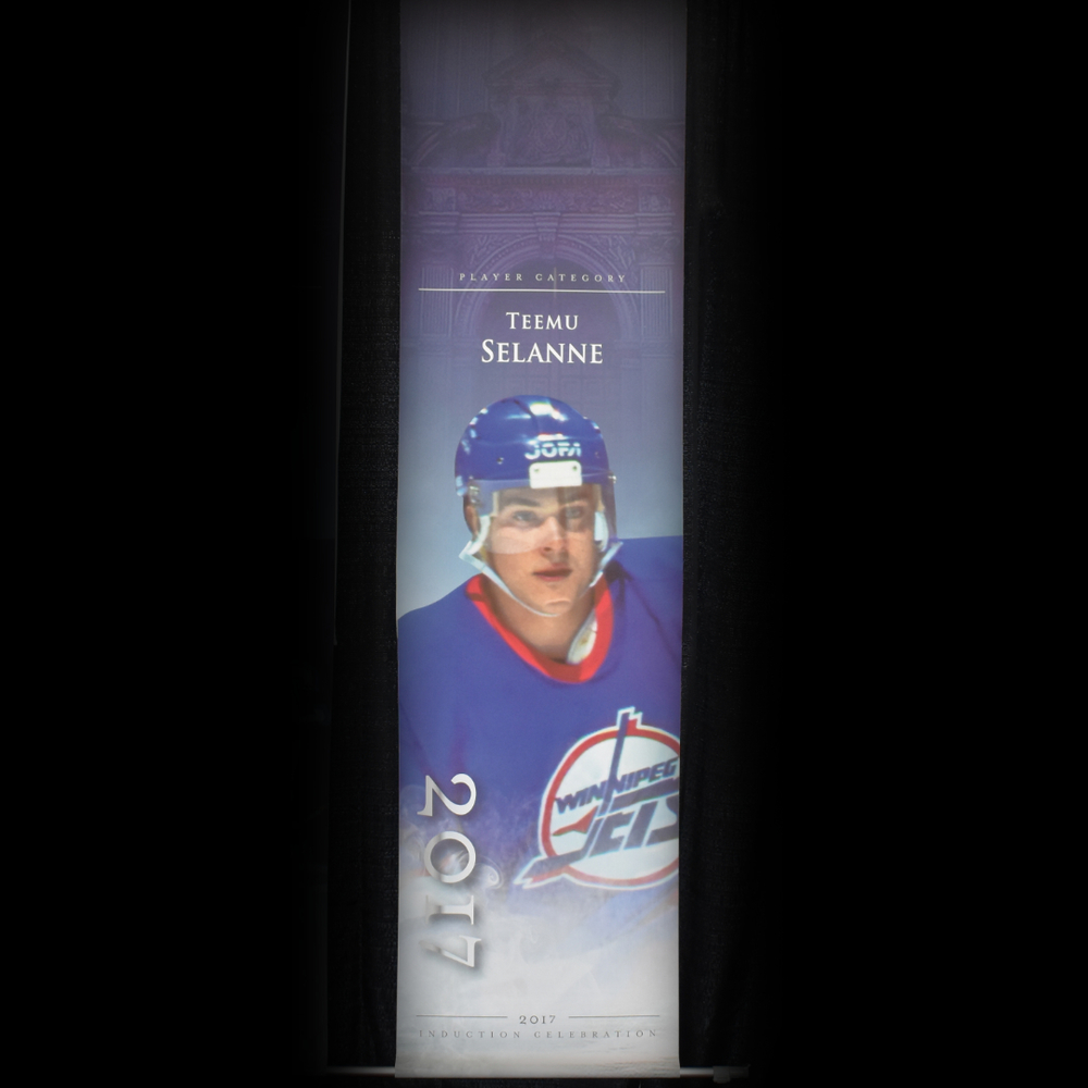 Teemu Selanne Book Signing Stage Banner - 2017 Induction Ceremony ...