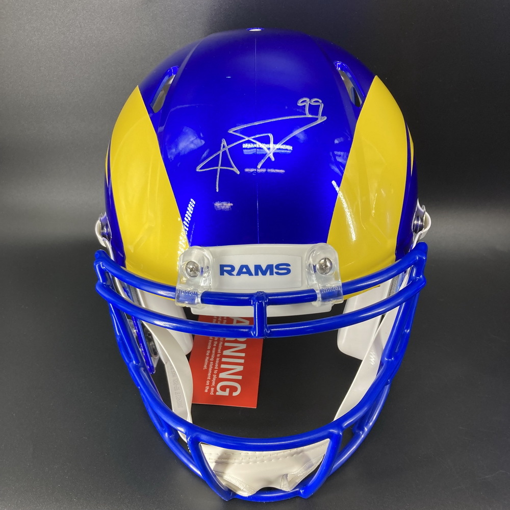 PCC - Rams Aaron Donald Signed Authentic Speed Helmet - Benefiting the ...
