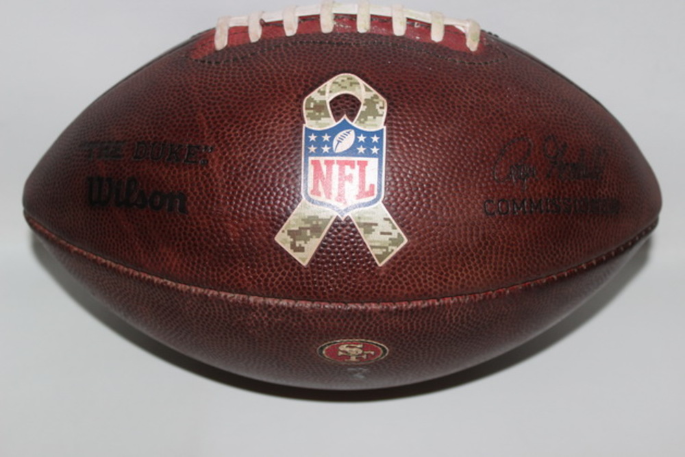 STS - 49ERS GAME USED FOOTBALL W/ STS RIBBON LOGO (NOVEMBER 6 2016 ...