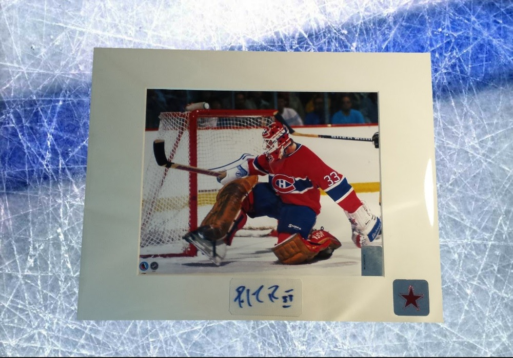Patrick Roy Signature Montreal Canadiens ACTION 8x10 Custom Matted ...