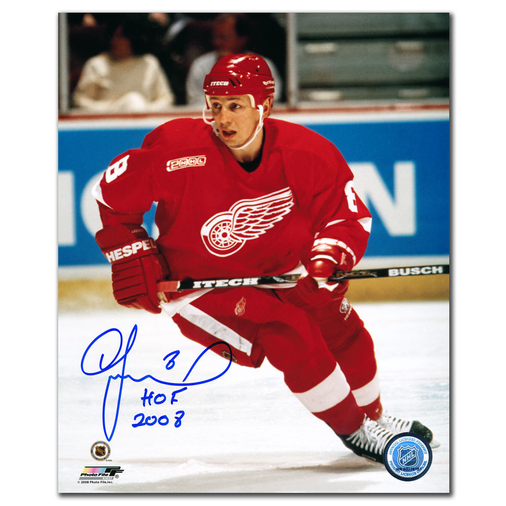 Igor Larionov Detroit Red Wings HOF Autographed 8x10 - NHL Auctions