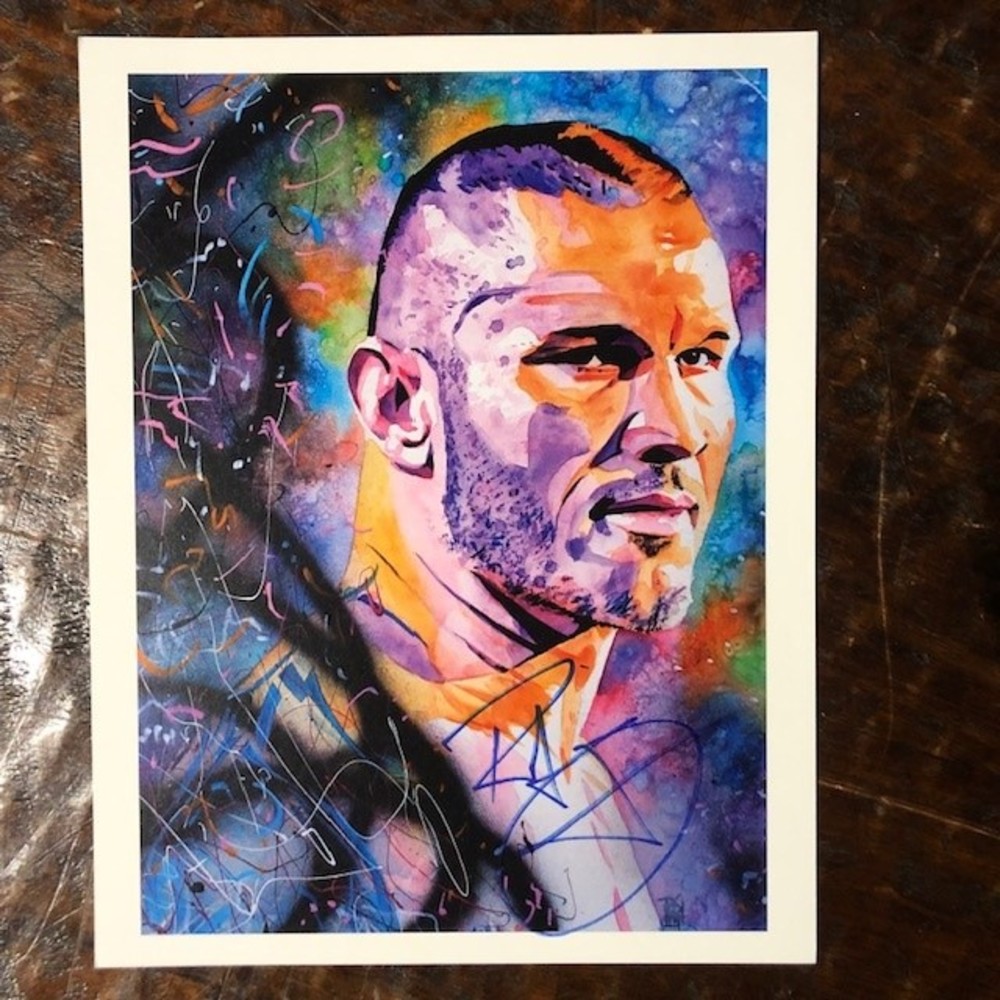Randy Orton SIGNED 11 x 14 Rob Schamberger Art Print (Viper In Wait ...