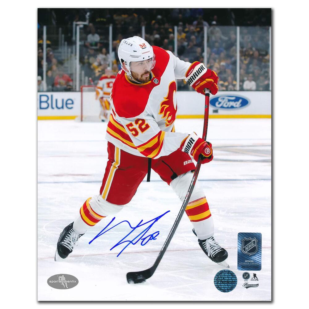 MacKenzie Weegar Calgary Flames Slap Shot Autographed 8x10 - NHL Auctions