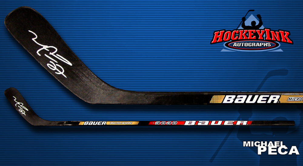 MICHAEL PECA Signed Bauer Model Stick - NHL Auctions