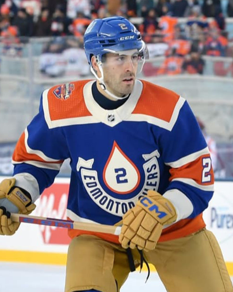 Evan Bouchard #2 - Autographed 2023 NHL Heritage Classic Edmonton ...