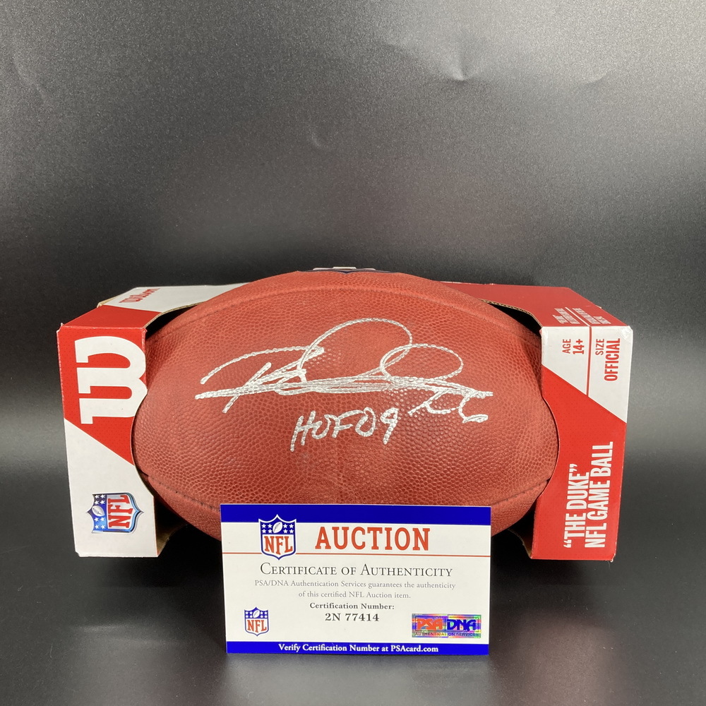 HOF - Steelers Rod Woodson Signed Authentic Football with ""HOF 08 ...