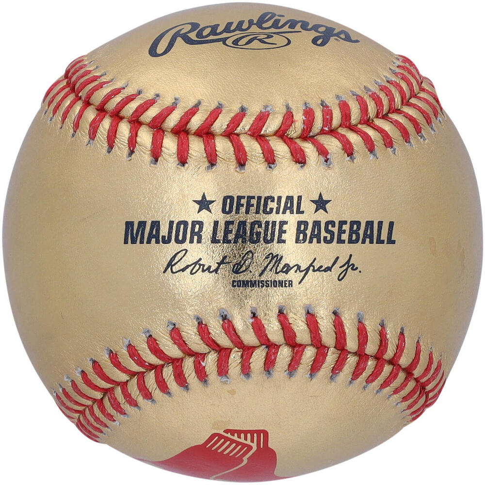 Linus Ullmark Boston Bruins Autographed Boston Red Sox Gold MLB ...