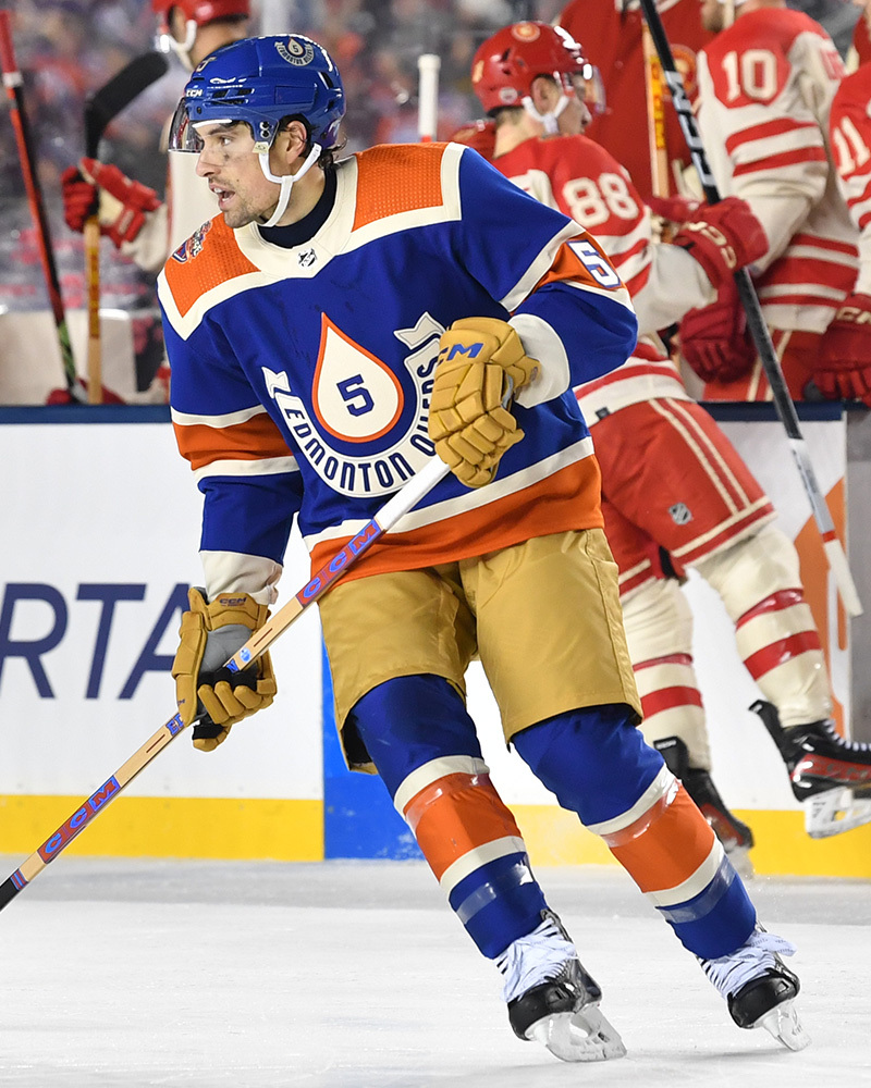 Cody Ceci #5 - Autographed 2023 NHL Heritage Classic Edmonton Oilers ...