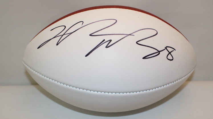 GIANTS HAKEEM NICKS SIGNED PANEL BALL | The official auction site of ...