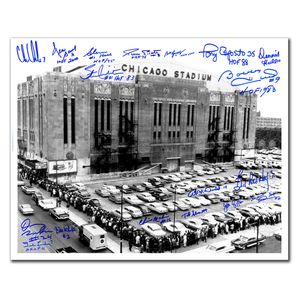 Chicago Stadium Chicago Blackhawks Legends Autographed 16x20 Signed by ...