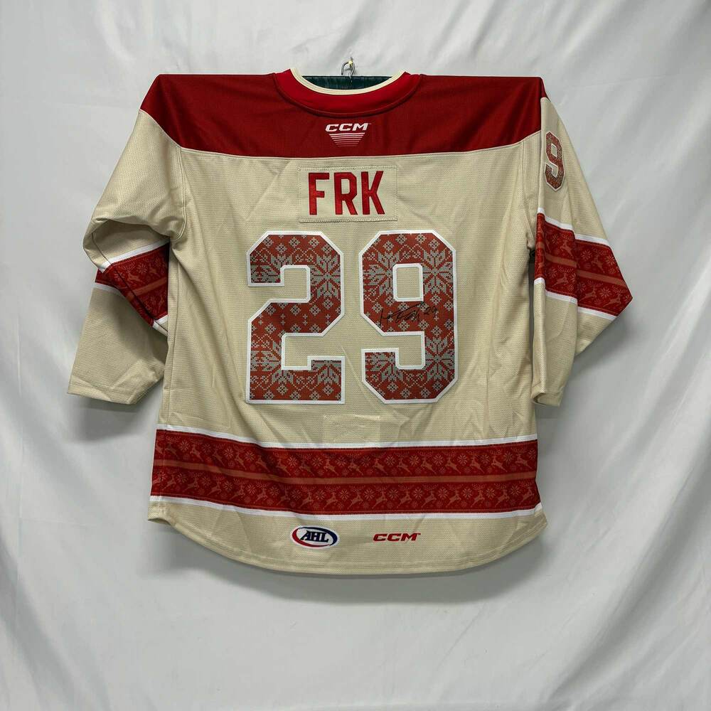 AHL Authentic - 2024-25 Calgary Wranglers Winter Wranglerfest Jersey Worn and Signed by #29 ...