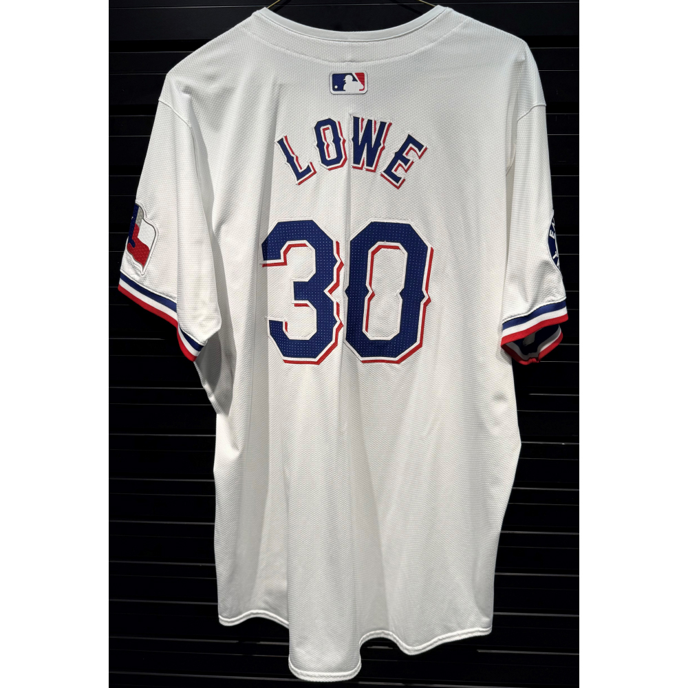 Nathaniel Lowe #30 Texas Rangers Game-Used 2024 Home Jersey - 2 Home ...