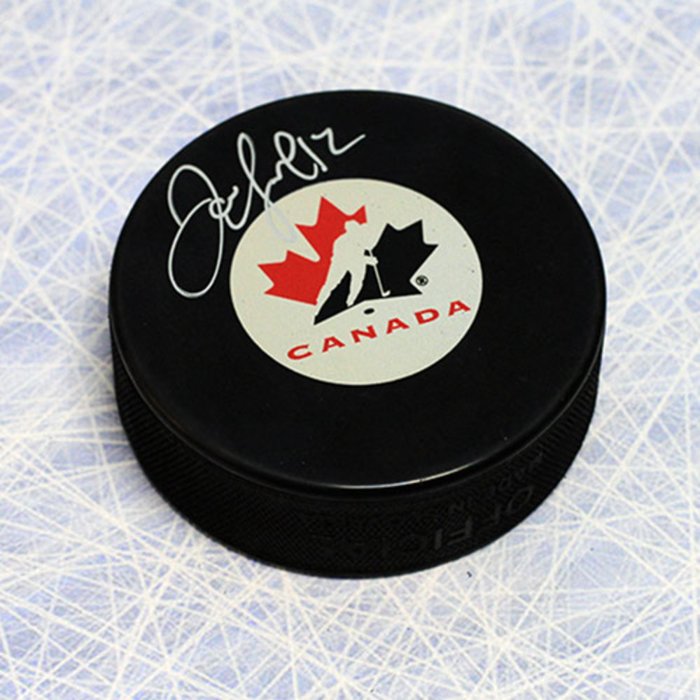 Jarome Iginla Team Canada Autographed Olympic Hockey Puck *Calgary ...