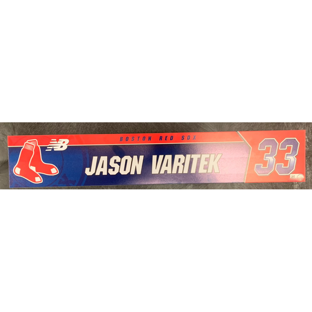 Jason Varitek May 8, 2022 Game Used Locker Tag | Red Sox Auctions