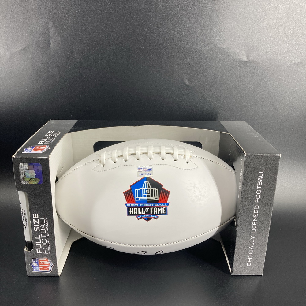 HOF - Steelers Bill Cowher Signed Panel Ball with HOF Logo and ""HOF 20 ...