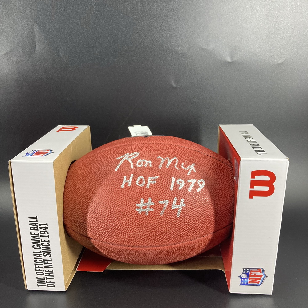 HOF - Chargers Ron Mix Signed Authentic Football | The official auction ...