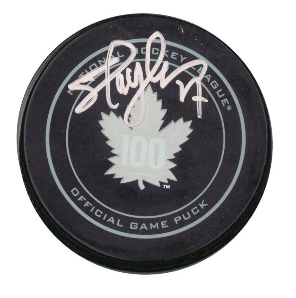 Shayne Corson Signed Puck Leafs 100th Anniversary - NHL Auctions