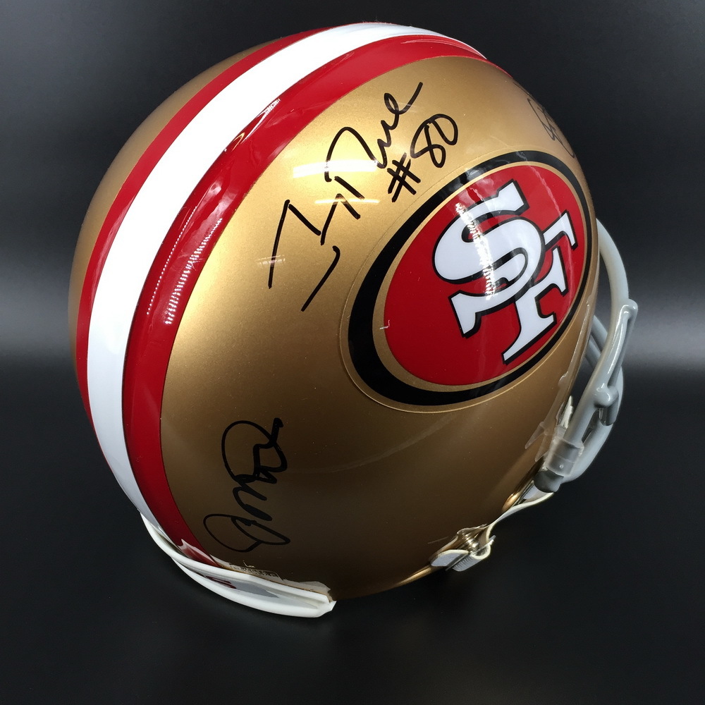 49ers Helmet signed by Jerry Rice, Steve Young, and Joe Montana | The ...