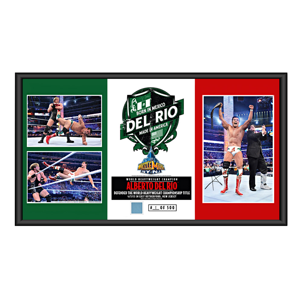 Alberto Del Rio WrestleMania 29 SIGNED Commemorative Plaque (#1 of 500 ...