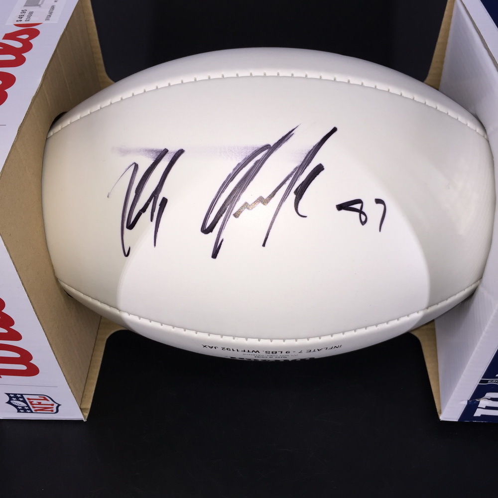 Patriots - Rob Gronkowski Signed Panel Ball with Patriots Logo | The ...