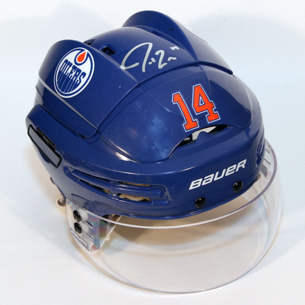 Jordan Eberle #14 - Autographed 2014-15 Edmonton Oilers Game Worn Royal ...