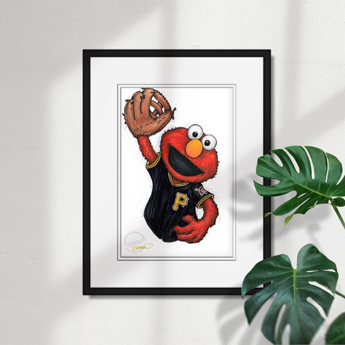 Elmo - Pittsburgh Pirates - Limited Edition Print of 100 by Artist S ...