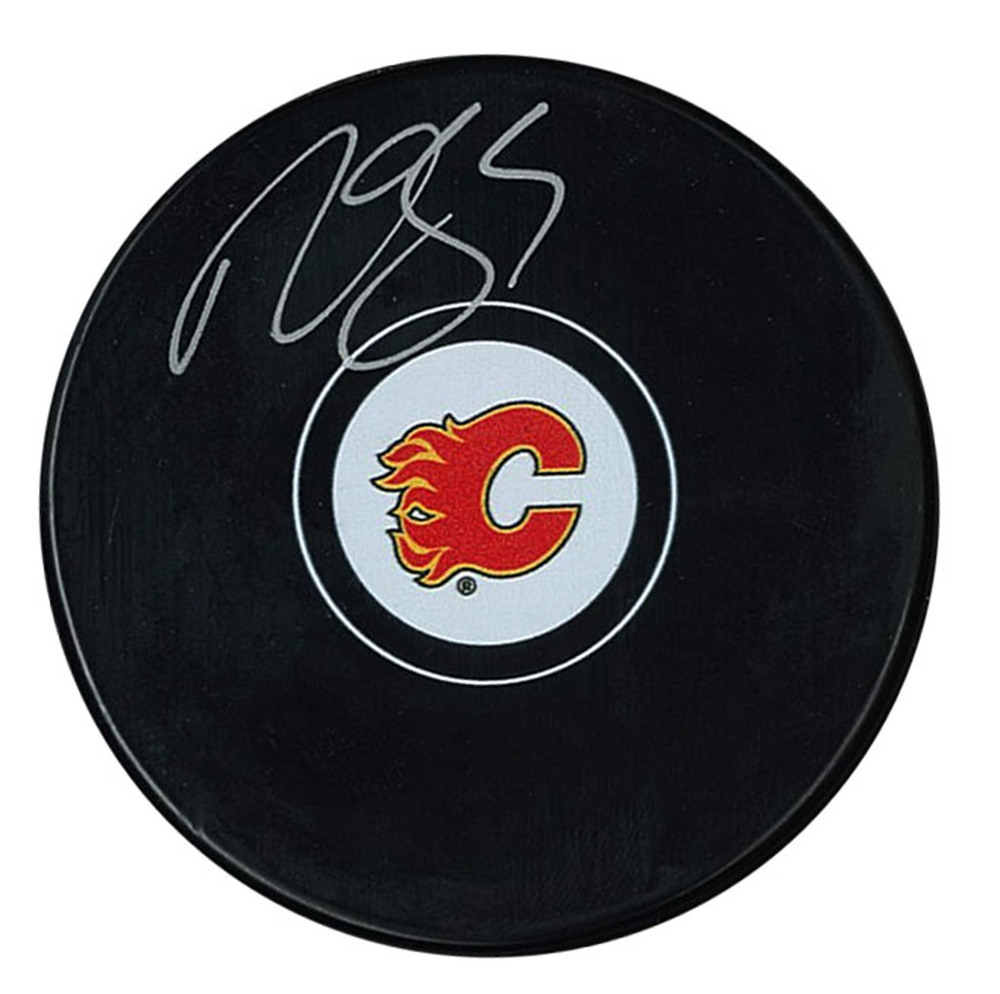 Mark Giordano Signed Calgary Flames Puck - NHL Auctions