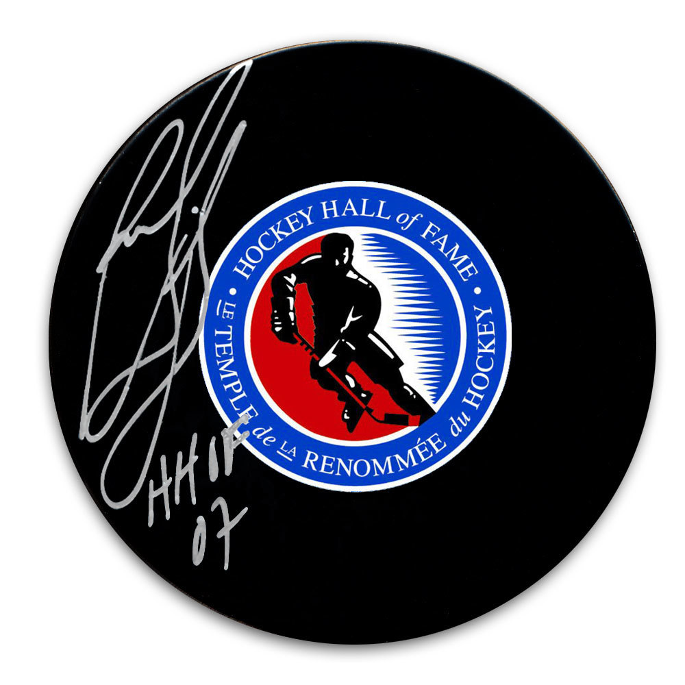 Ron Francis Hockey Hall of Fame HOF Autographed Puck - NHL Auctions