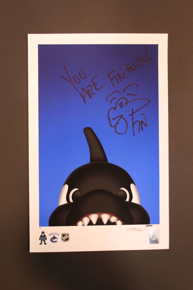 Signed Fin Minimalist NHL Mascot Art Poster Designed by S. Preston ...
