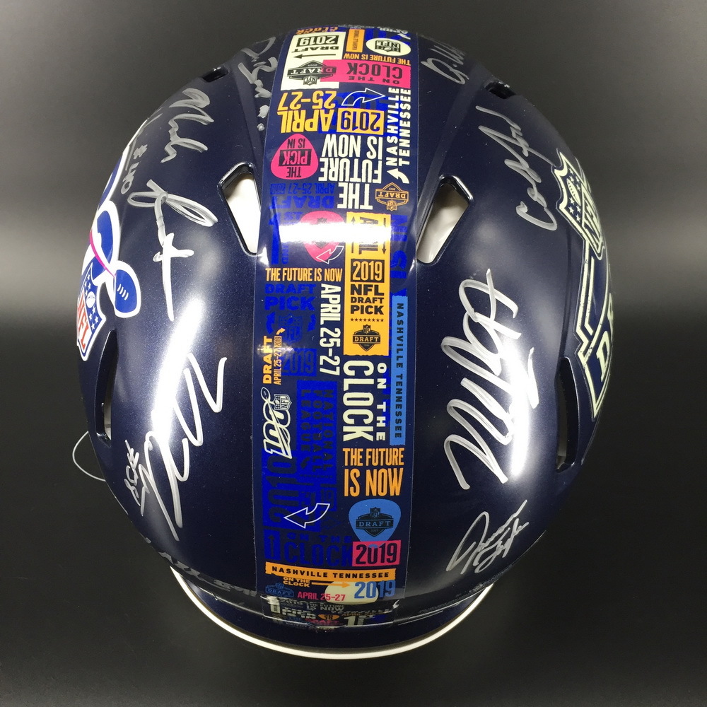 NFL - 2019 NFL Draft Multi-Signed Helmet Featuring 22 signatures ...