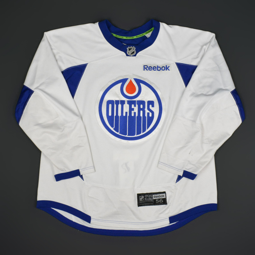 Anton Lander - Edmonton Oilers - 2015-16 Practice-Worn Jersey - NHL ...